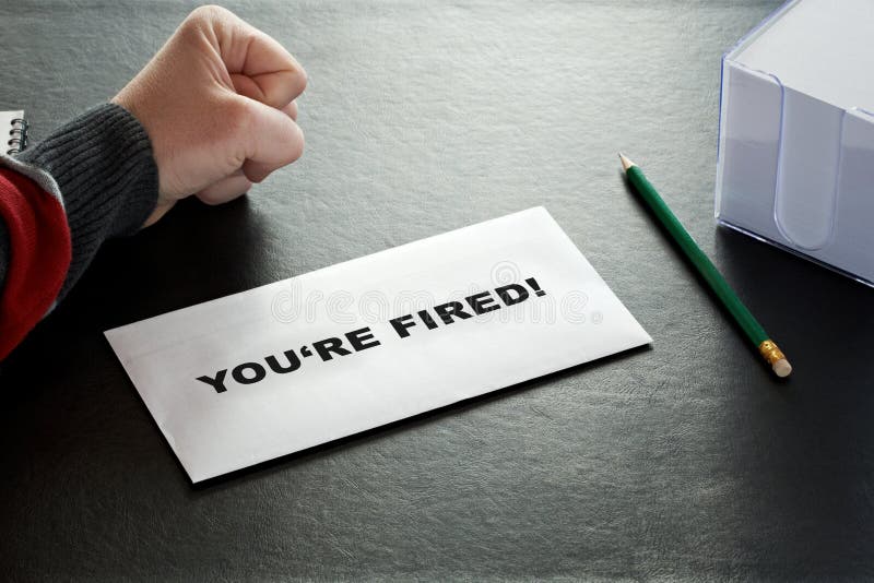 You are fired ! stock photo. Image of stress, redundant - 6481814