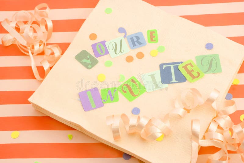 You re invited stock photo. Image of feminine, announcement - 12287494