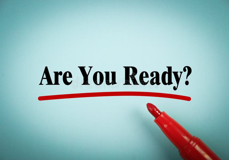 Are you Ready Message stock illustration. Illustration of circle ...