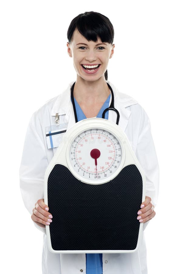 Are You Ready for a Weight Check ? Stock Photo - Image of joyful ...
