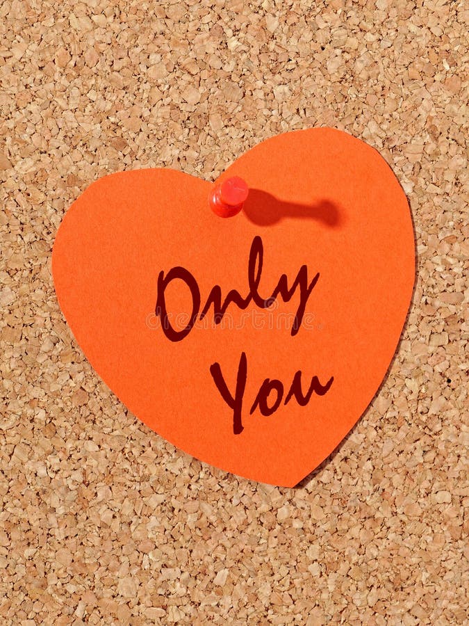 Only you stock photo. Image of white, cork, symbol, message - 36322326