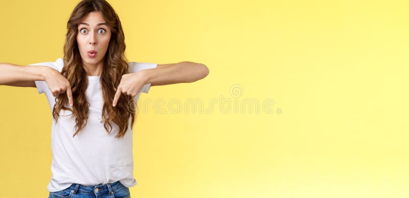 Surprised And Wondered Amused Attractive Redhead Woman In Glasses Red