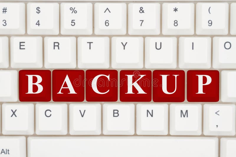 You Should Backup Your Computer Data Stock Image - Image of close ...