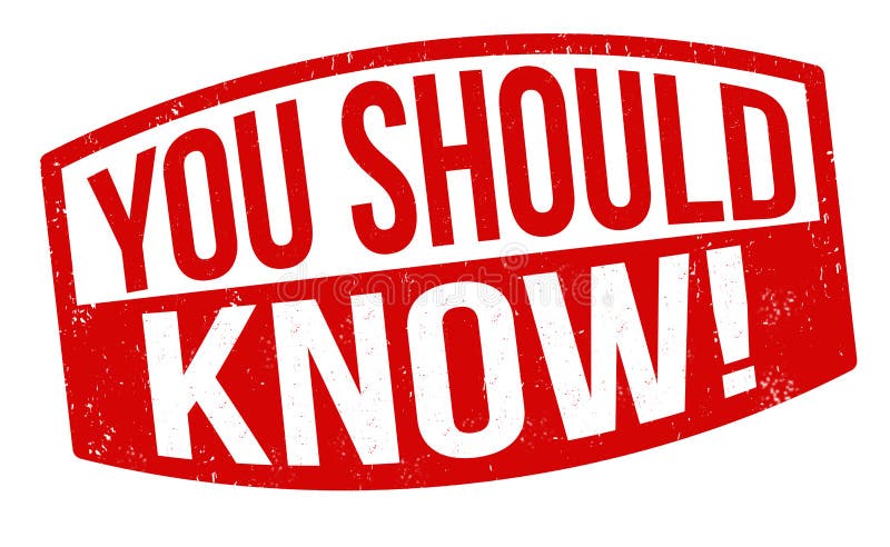 You Should Know Stock Illustrations – 193 You Should Know Stock ...