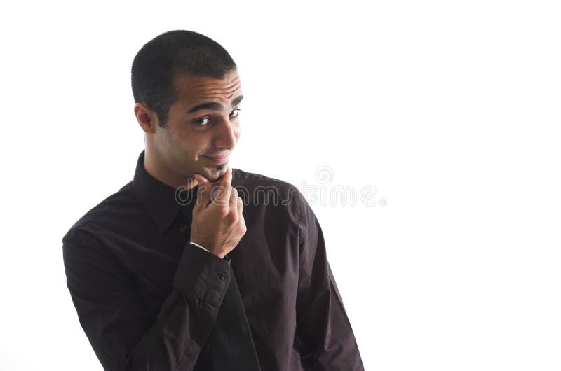 Are you sure? stock image. Image of smiling, diversity - 1435103