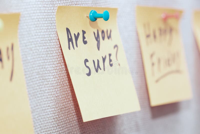 For SURE Text Written on Green School Board Stock Image - Image of ...