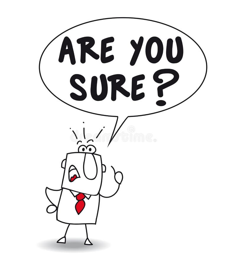 Cartoon Make Sure Stock Illustrations – 1,337 Cartoon Make Sure Stock ...