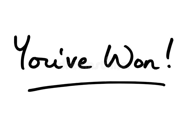 You Ve Won Stock Photos - Free & Royalty-Free Stock Photos from Dreamstime