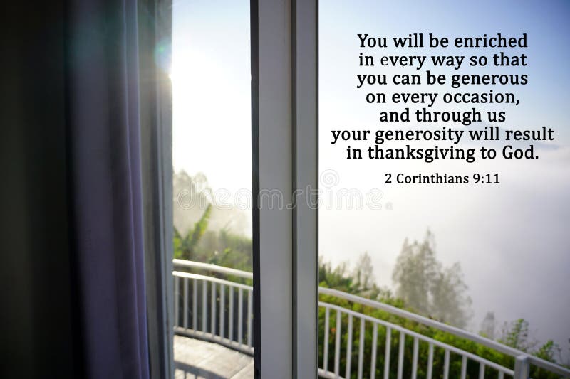 You Will Be Enriched in Every Way so that You Can Be Generous on Every ... You Will Be Enriched in Every Way so that You Can Be Generous on Every ...