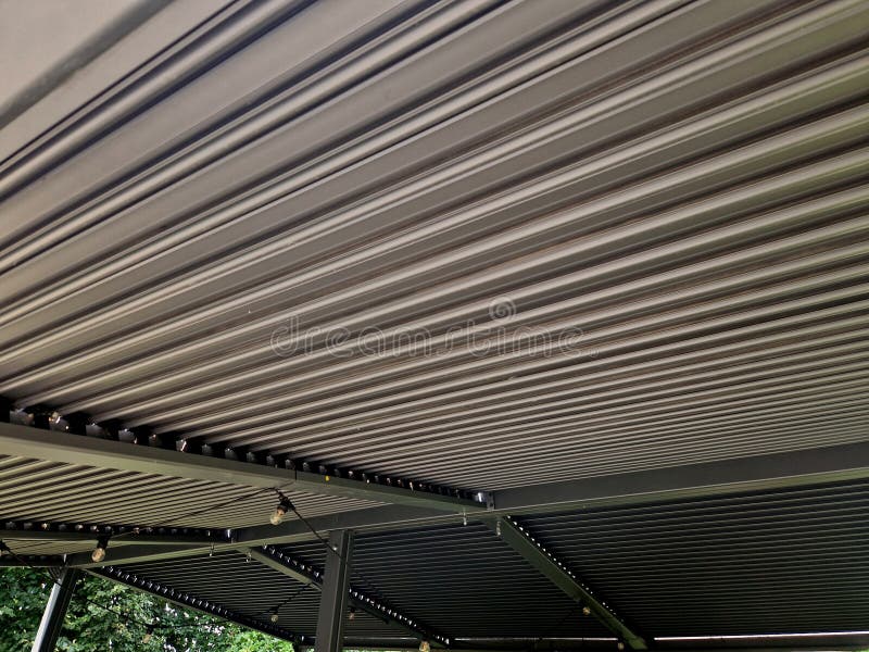 You Will Control the Tilting Roof Slats with the Remote Control, Stock ...