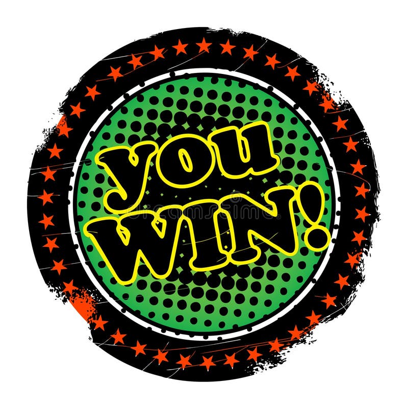 You win stock vector. Illustration of winnings, rich - 13197223
