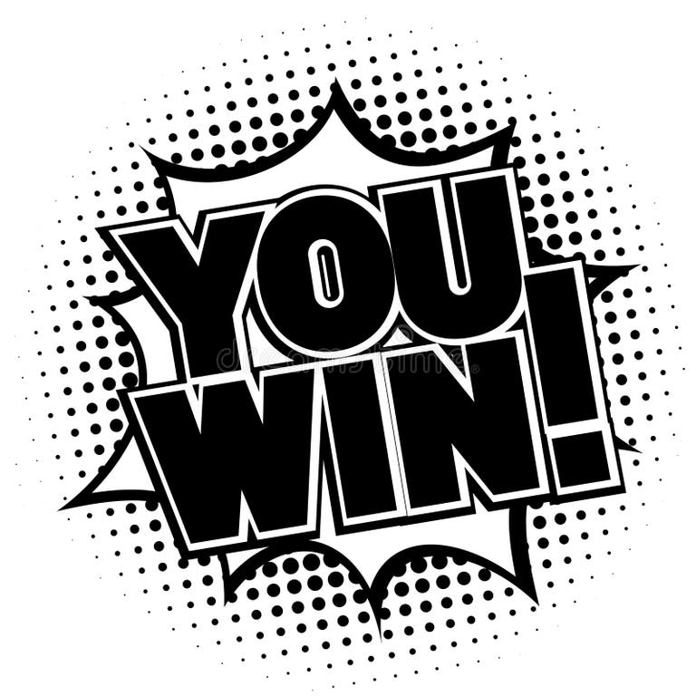 You win. Winner symbol stock vector. Illustration of decoration - 217976348