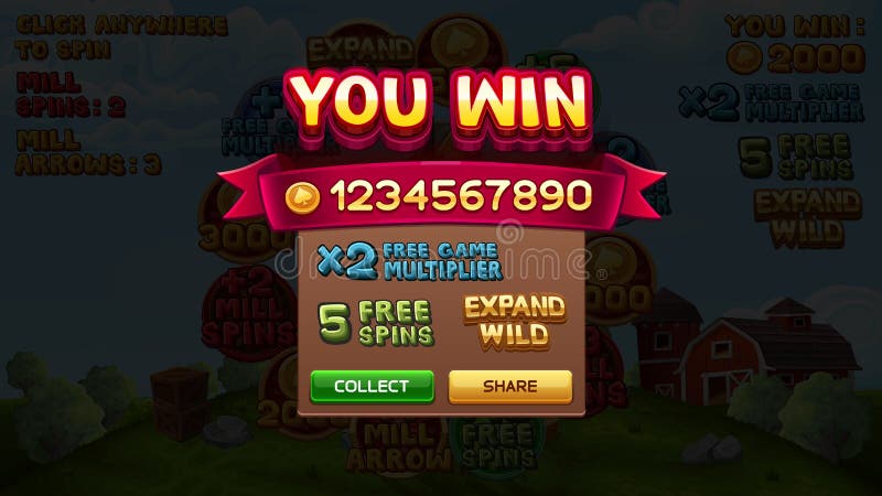 You win screen for game stock vector. Illustration of prize - 93051075