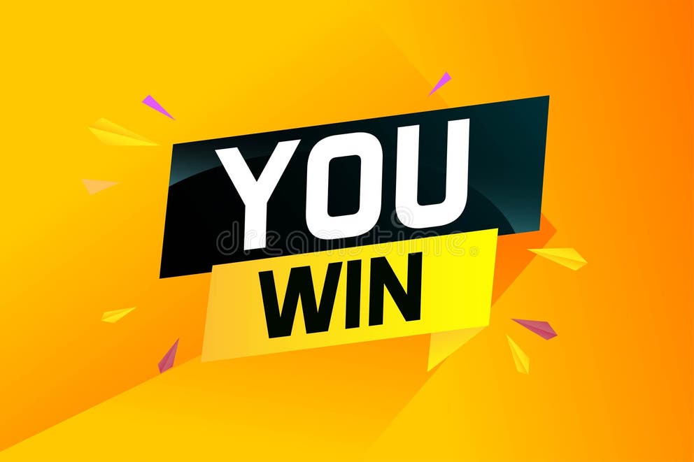 You Win Word Concept Vector Illustration Stock Vector - Illustration of ...