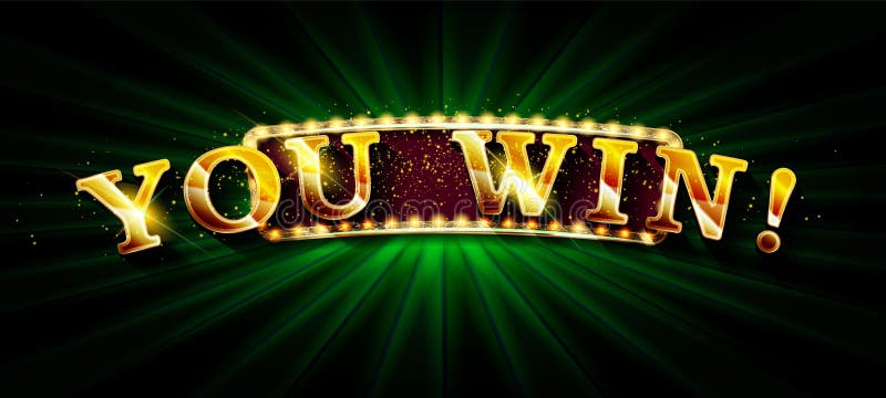 You won, button. stock vector. Illustration of roulette - 234947533