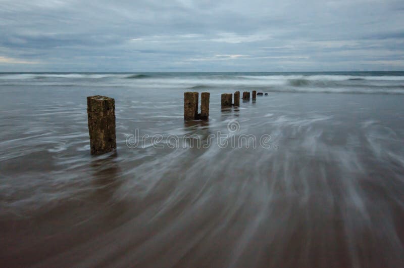 Youghal Strand 31-7-2017 stock image. Image of blue, groynes - 97682733