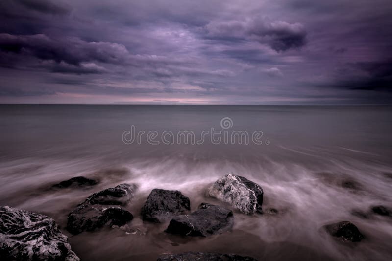Youghal Strand before the Storm 2 Stock Image - Image of strand, storm ...