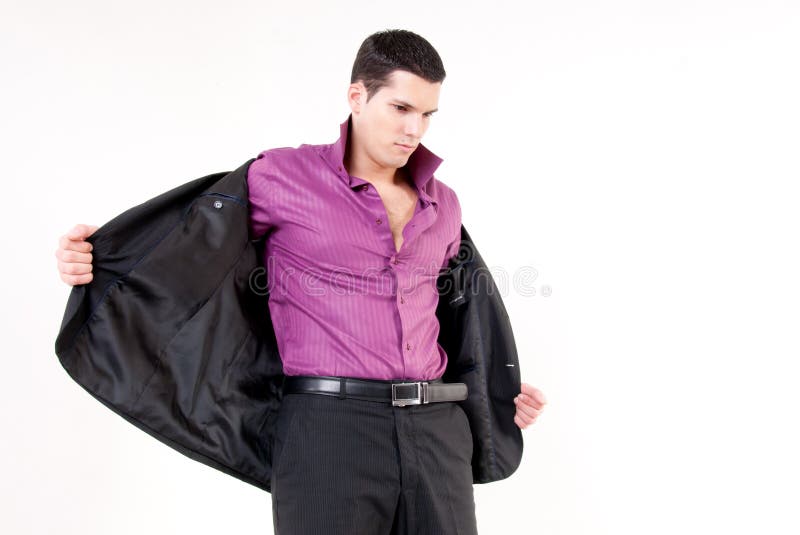 Youn man stock photo. Image of clock, young, portrait - 47338540