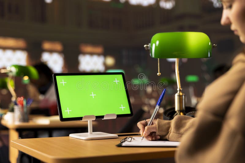 Young Adult Uses Isolated Copy Space in the Library To Kill Time ...