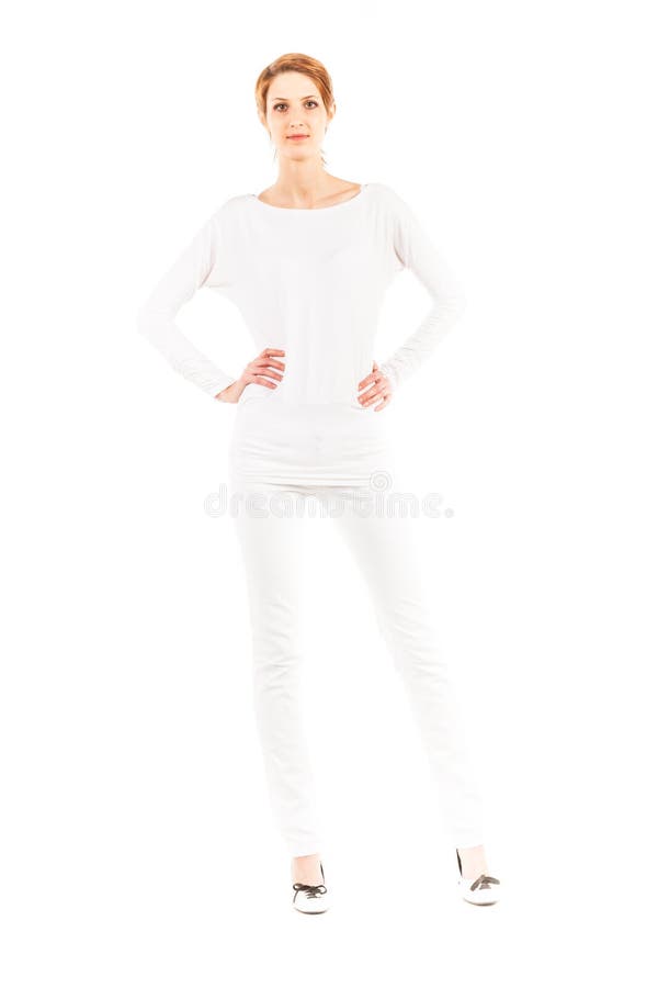 Young Adult on White Background Stock Image - Image of male, black ...