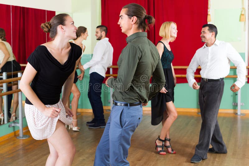 Young Adults Having Dance Class Stock Photo - Image of passionate ...