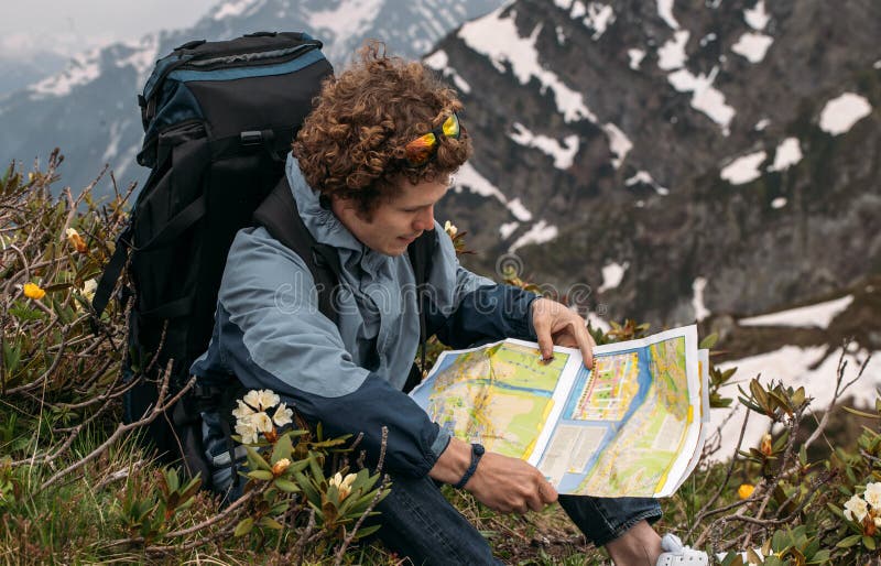 Young Adventurous Man Climbing Up a Cherry Tree Stock Image - Image of ...