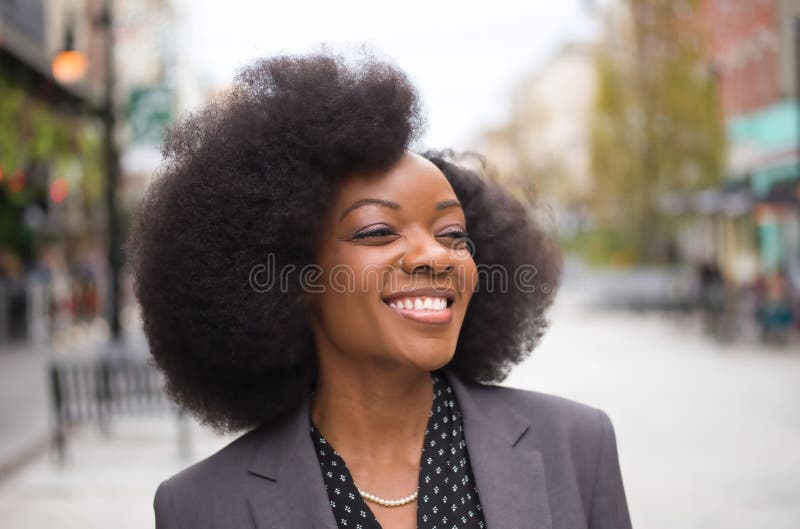 Young African American Business Woman in a Grey Suit Stock Photo ... Young African American Business Woman in a Grey Suit Stock Photo ...