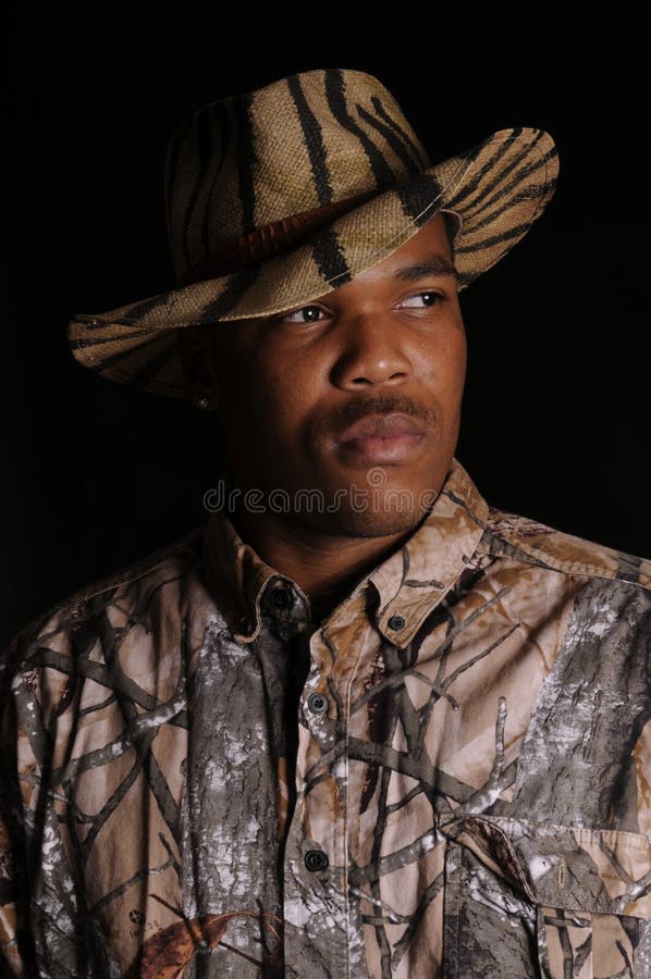 Young African American Hunter in Camo Stock Photo - Image of model ...