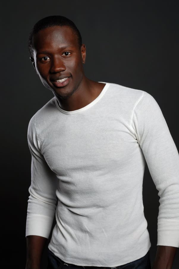 Young African American Male Stock Image - Image of corporate, closeup ...