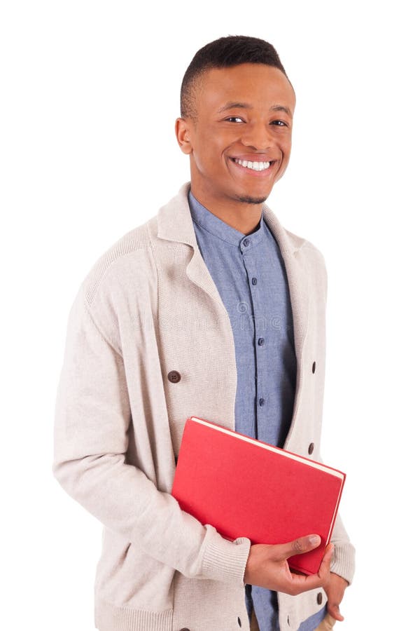 Young African American Student with a Book Stock Image - Image of ...