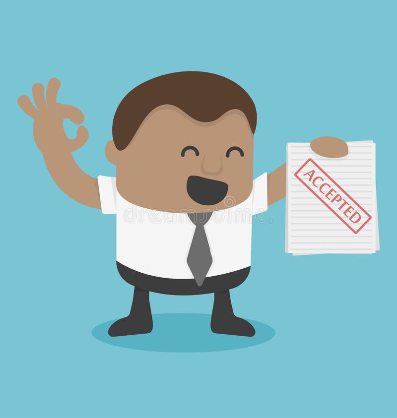 Young African Business Show Presenting Growth Stock Vector ...