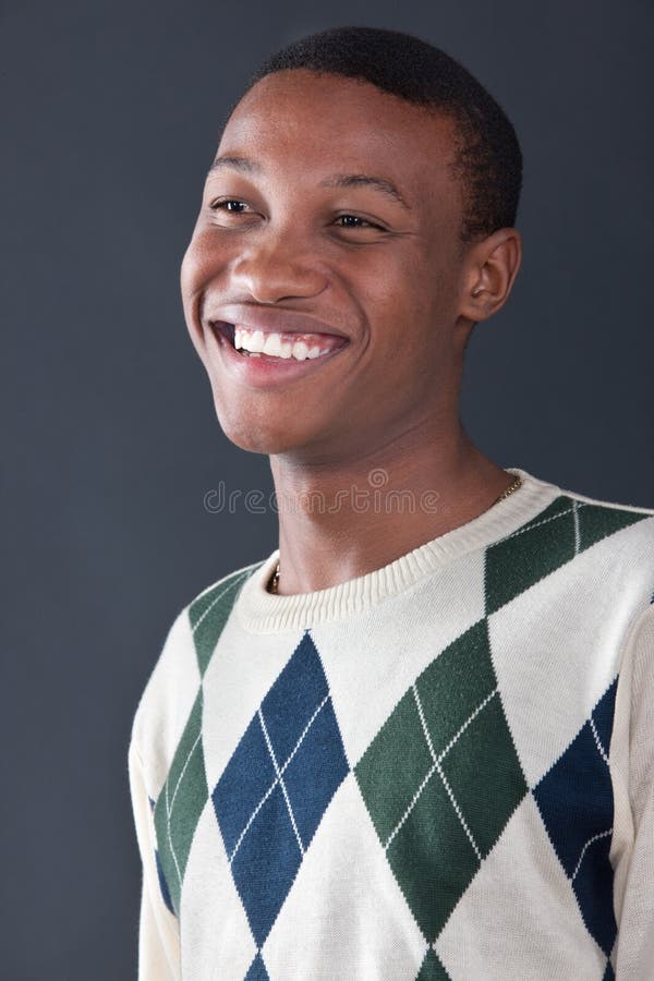 African-American Teen Boy Portrait. Stock Photo - Image of serious ...