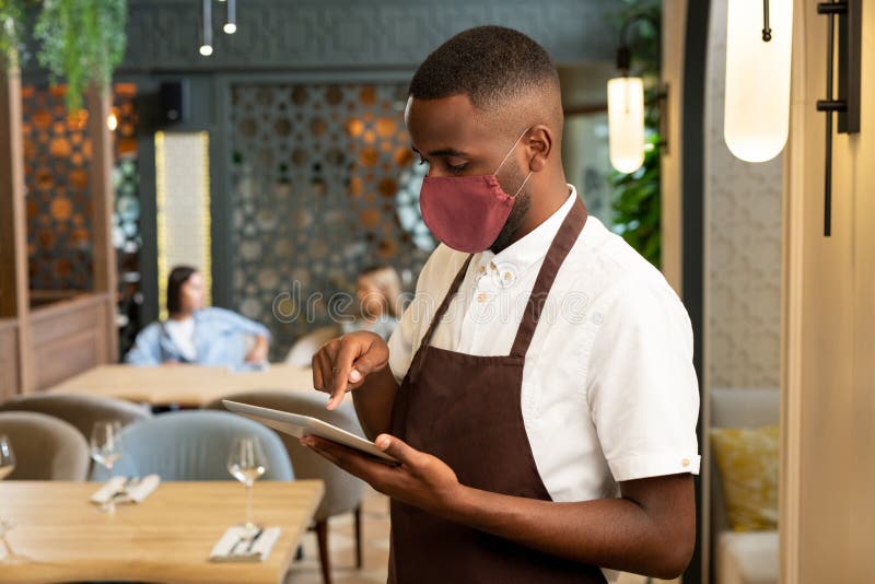 Taking orders stock photo. Image of profession, service - 97170440