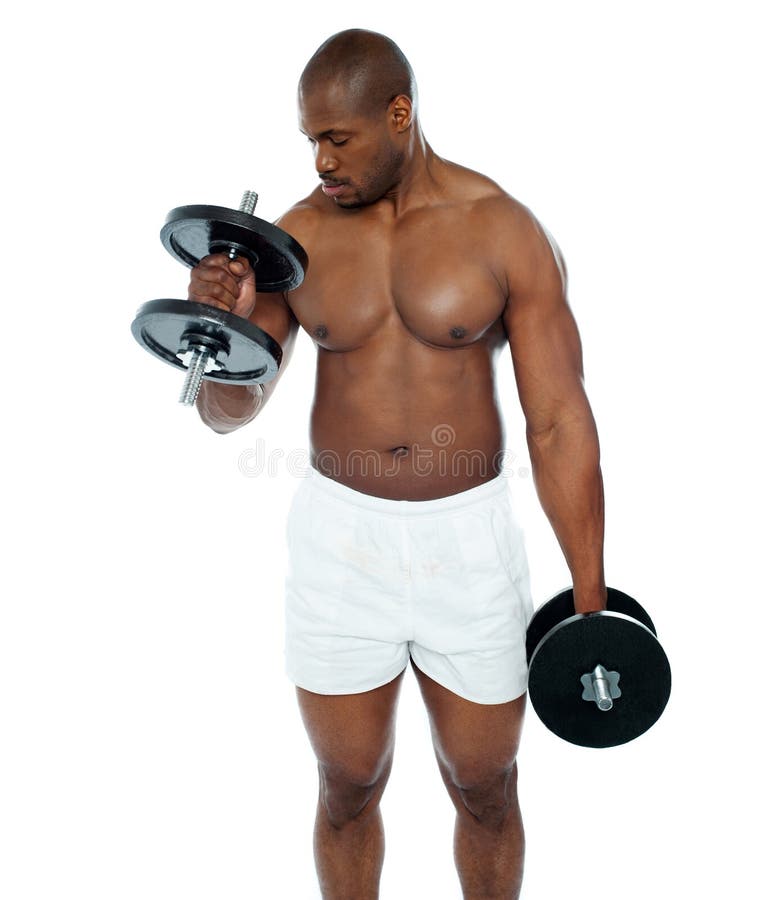 African American Fitness Trainer Stock Photo - Image of muscular ...
