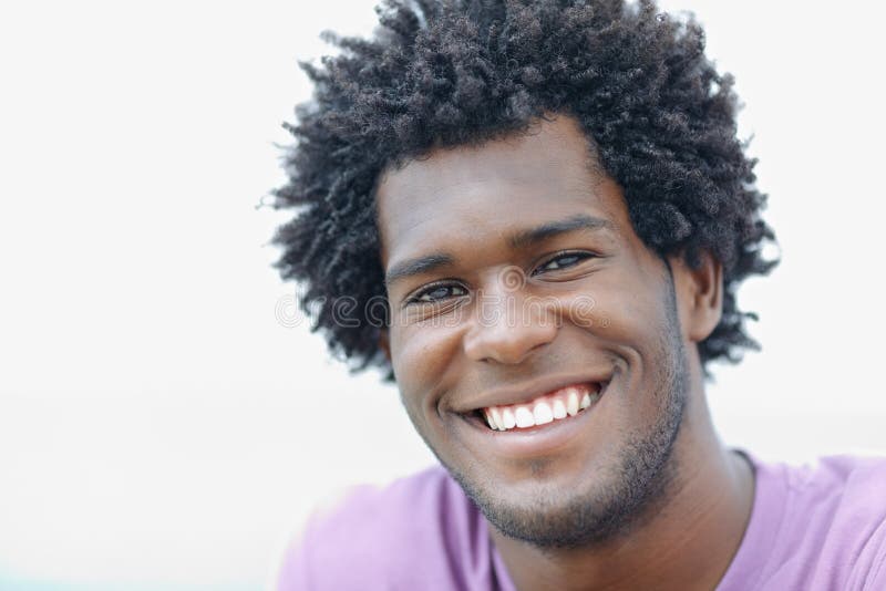 Young African Man Smiling at Camera Stock Photo - Image of handsome ...