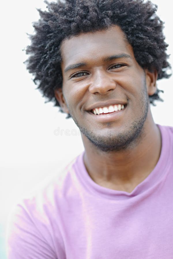 Young African Man Smiling at Camera Stock Image - Image of enthusiasm ...