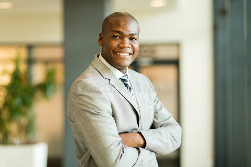 Young African Office Worker Stock Photo - Image of businessperson ...