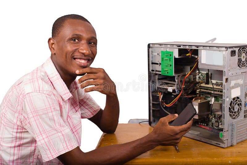 African Problem Mobile Phone Repairman Stock Photos - Free & Royalty ...