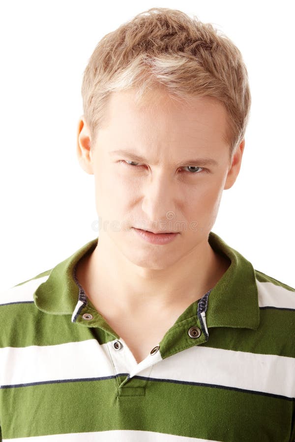 Young Aggressiveman Portrait Stock Image - Image of fight, life: 10783417