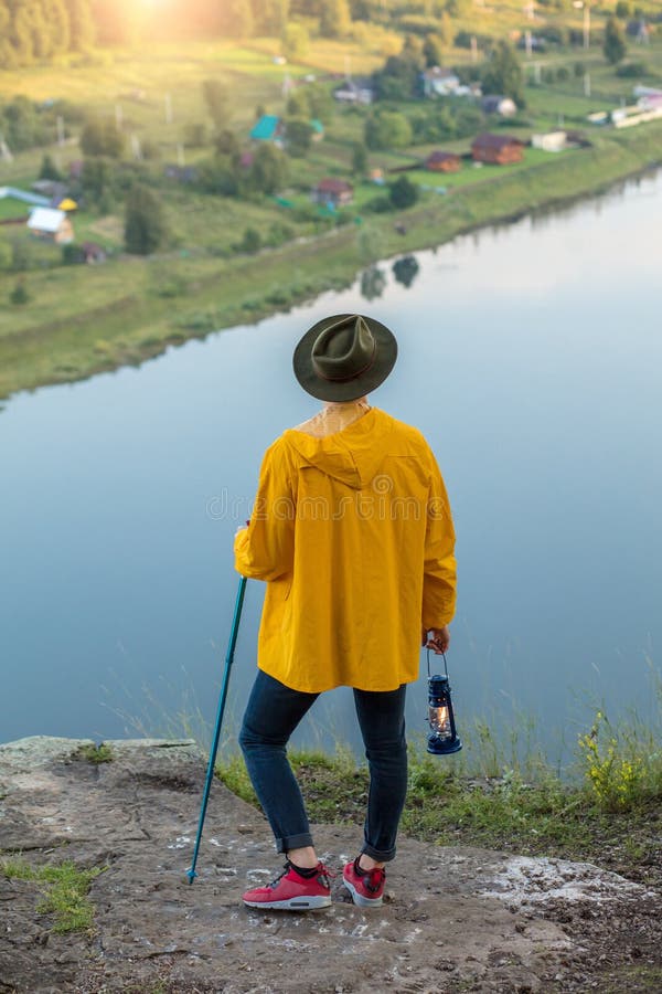 Young Ambitious Man Exploring Place Stock Photo - Image of lantern ...