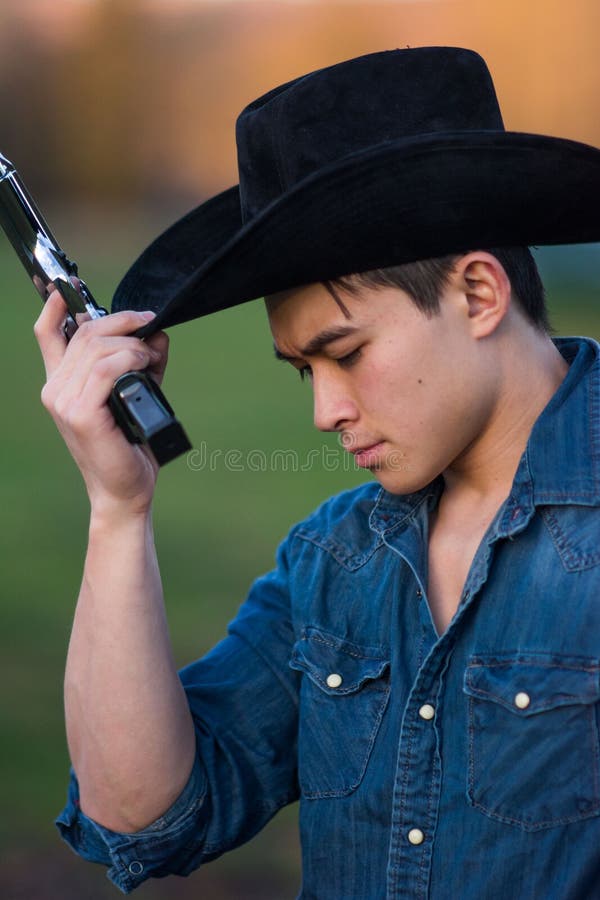 Young American cowboy editorial photography. Image of winter - 49765642