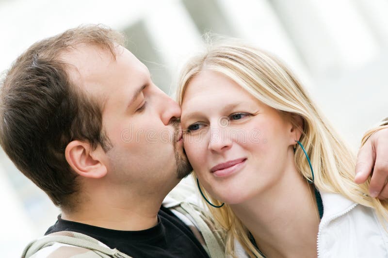 Young Amorous Couple in Love Stock Image - Image of happy, husband ...