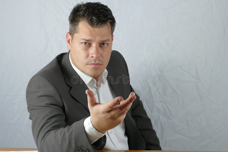 Young angry business man stock image. Image of isolated - 81840271