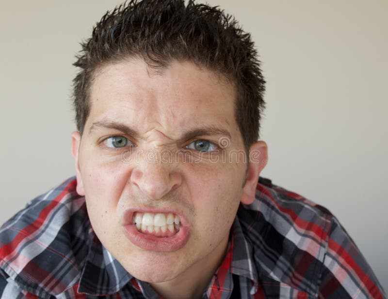 Young Angry Man stock image. Image of frustration, caucasian - 55925451