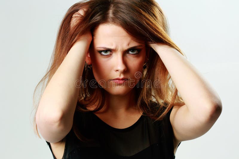 Angry Woman Stock Image Image Of Girl Caucasian Depression 22467155