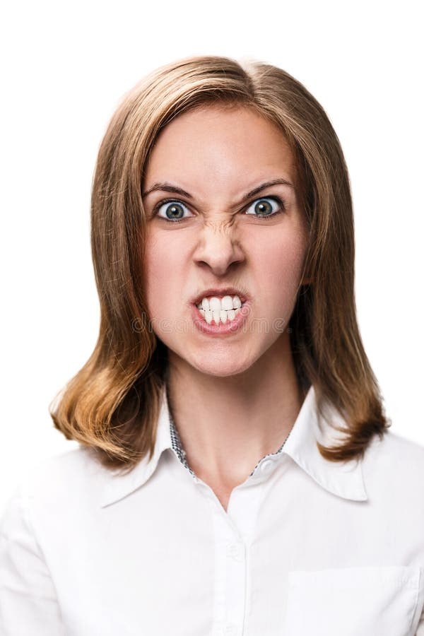 Young and angry woman stock photo. Image of secretary - 76554924