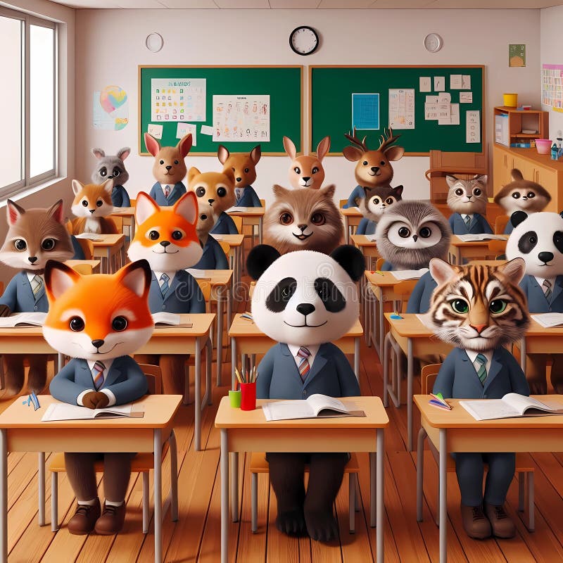 Animals Classroom Stock Illustrations – 1,633 Animals Classroom Stock ...