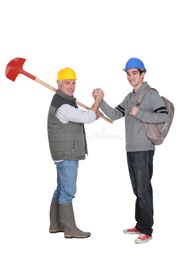Young apprentice and tutor stock photo. Image of partnership - 29067266