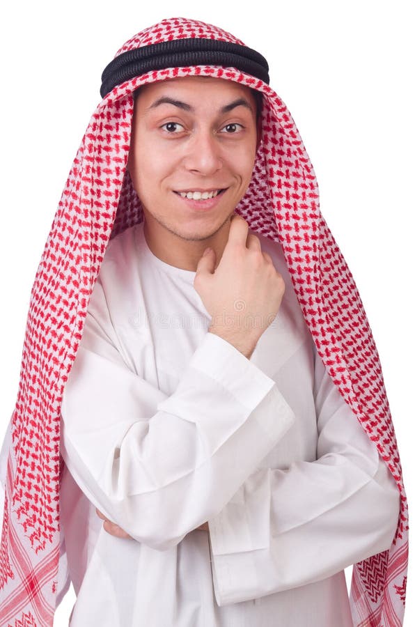 Young arab man stock photo. Image of isolated, bohra - 32810994