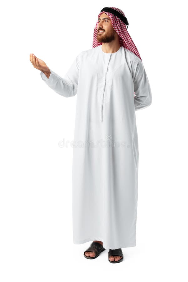 Young Arab Man Pointing Hand Isolated on White Background Stock Image ... Young Arab Man Pointing Hand Isolated on White Background Stock Image ...